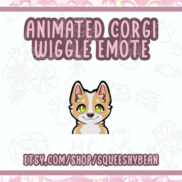 Corgi Wiggle Emote - Etsy