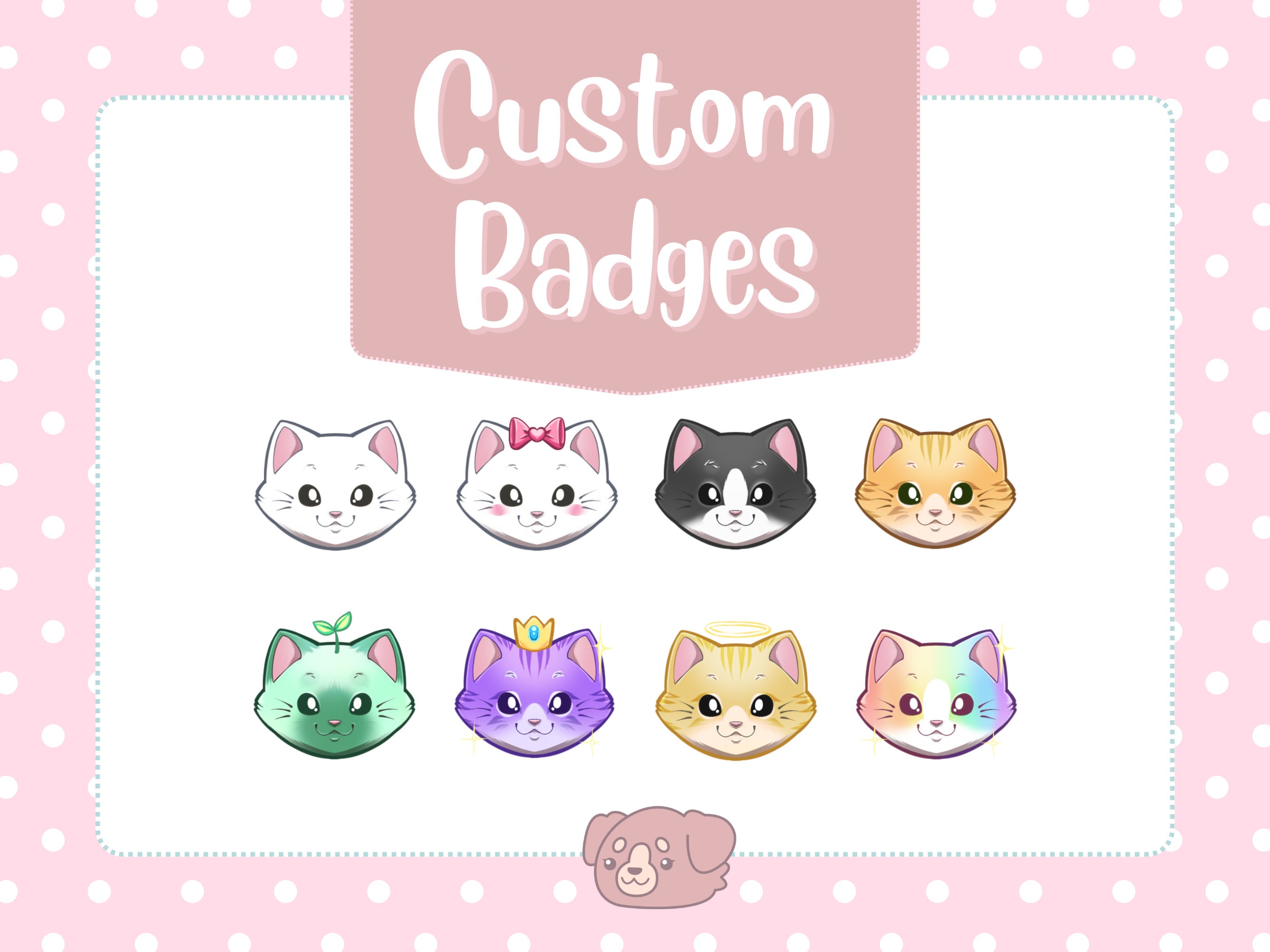 Custom Sub Badges Made to Order Digital Download Cute - Etsy