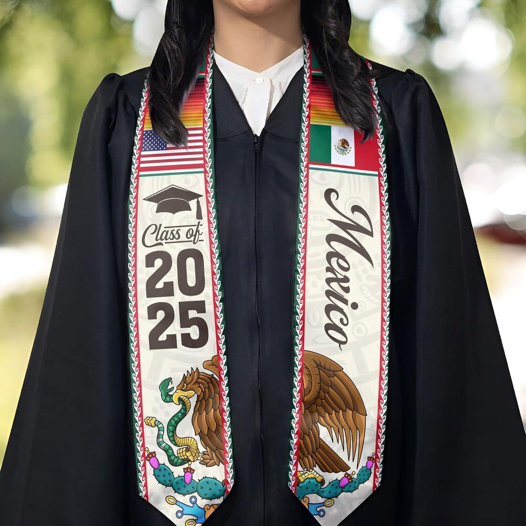 Mexican Graduation Sash, Mexico Graduation Stole 2025,mexican American ...