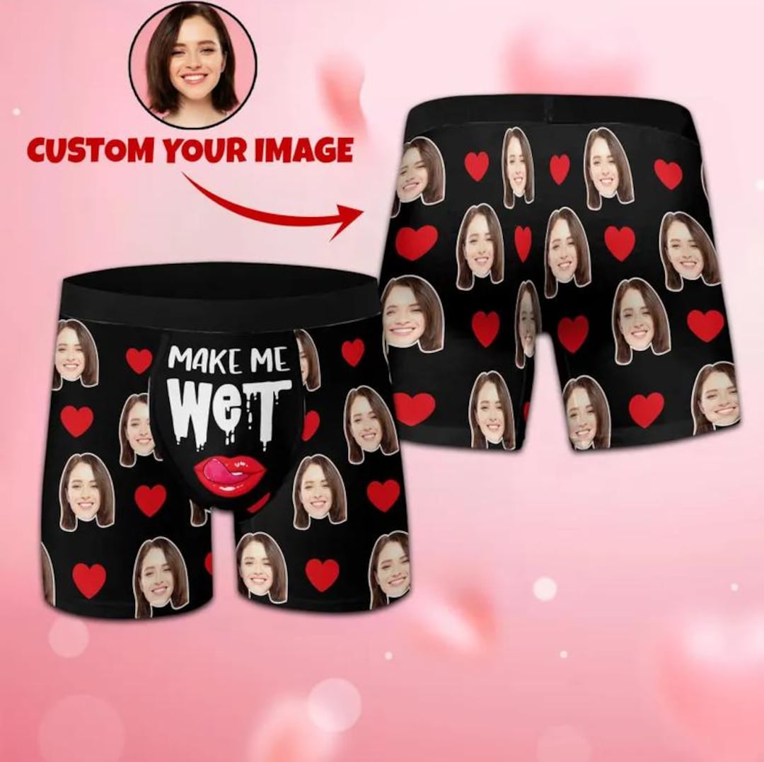 Personalized Face Boxers for Husband, Custom Boxer Gift for Couple ...