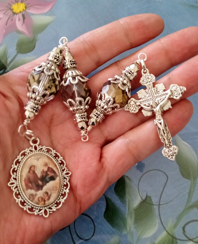 Catholic 3 Hail Mary Rosary Chaplet THE Divine Holy Trinity - Etsy