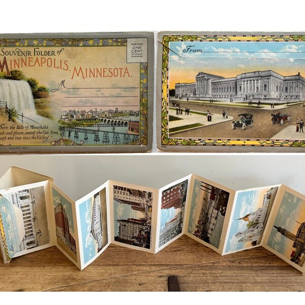 Postcard Folder - Etsy