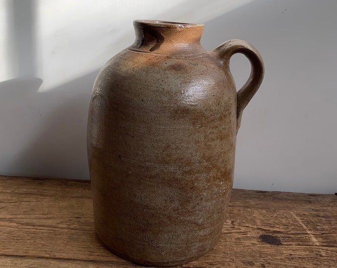 Antique American Salt Glazed Stoneware Pottery Jug Turkey Droppings ...