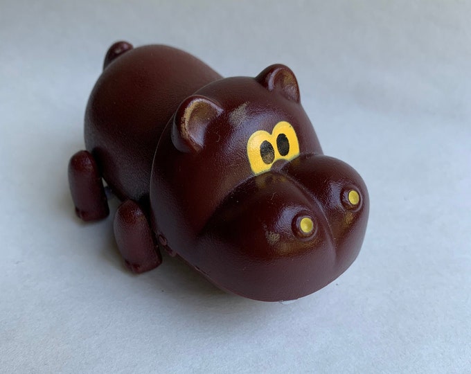 Adorable House Hippo Toy by Toyotoys Wind up Animal - Etsy