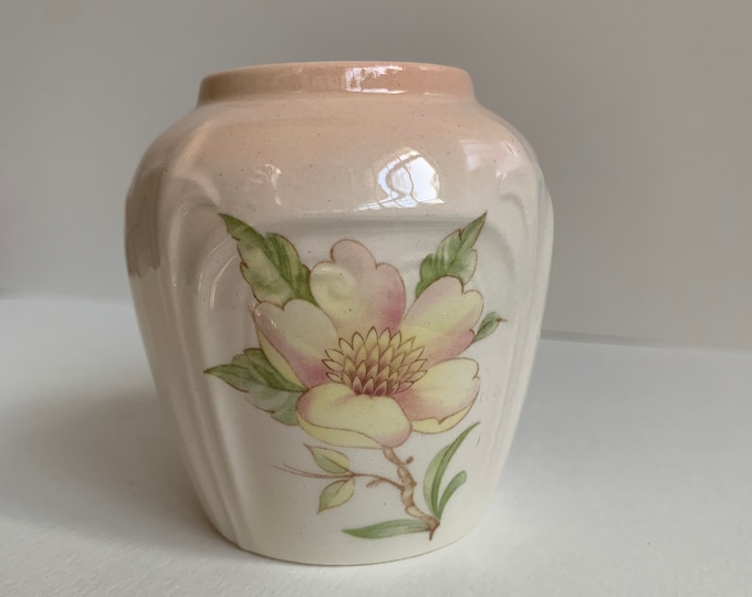 Red Wing Pottery 1940's Magnolia Idea's Vase ~ 9" Tall ~ Double Handles ...