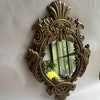Midcentury Perforated Four Leaf Clover Metal Shelf With Heart Brackets ...