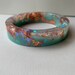 Sea Foam Green & Copper Iridescent Resin Bangle Bracelet | Etsy