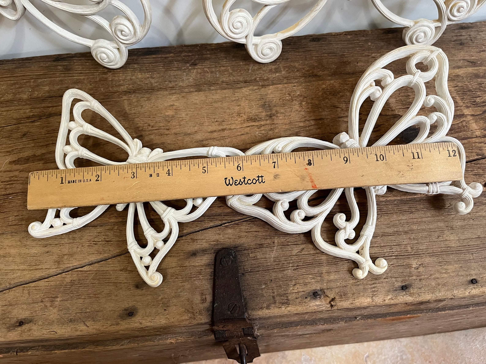 Vintage Faux Wicker Butterfly Wall Hanging Set by Burwood - Etsy