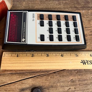 Vintage Texas Instruments TI-1200 Calculator in Original Box - Etsy
