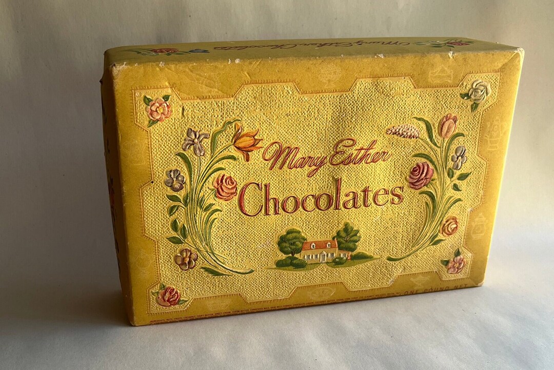 Vintage Mary Esther Chocolates Box With Lid, Candy Box - Etsy