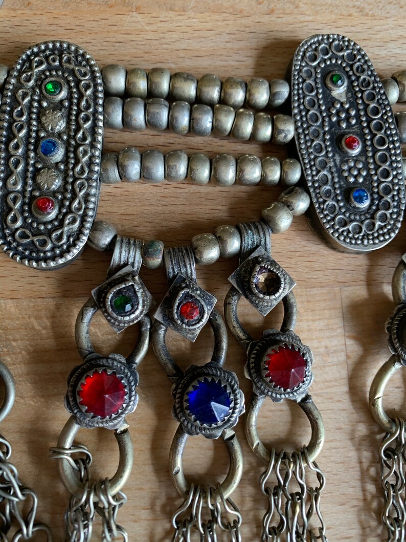 Vintage Turkish Belly Dancer Kuchi Jewelry Set Colorful Afghan - Etsy
