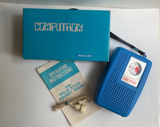 Vintage Computron AM Solid State Pocket Radio - Etsy