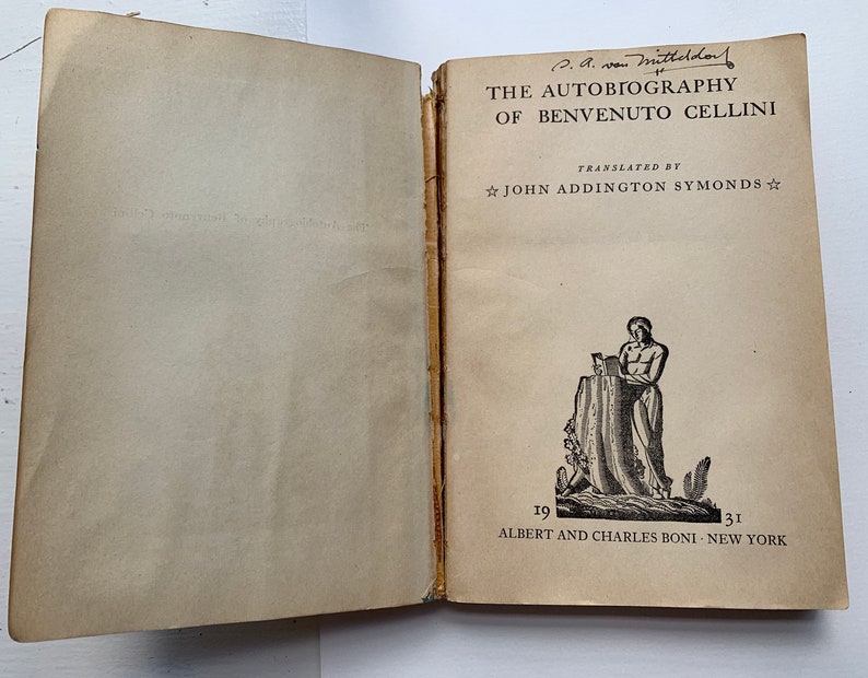 The Autobiography of Benvenuto Cellini Circa 1931 Boni Books - Etsy