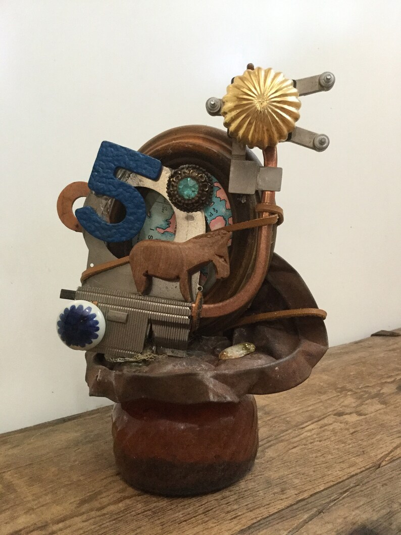 Daddies Darling Donkey Dada Found Object Assemblage Mixed - Etsy