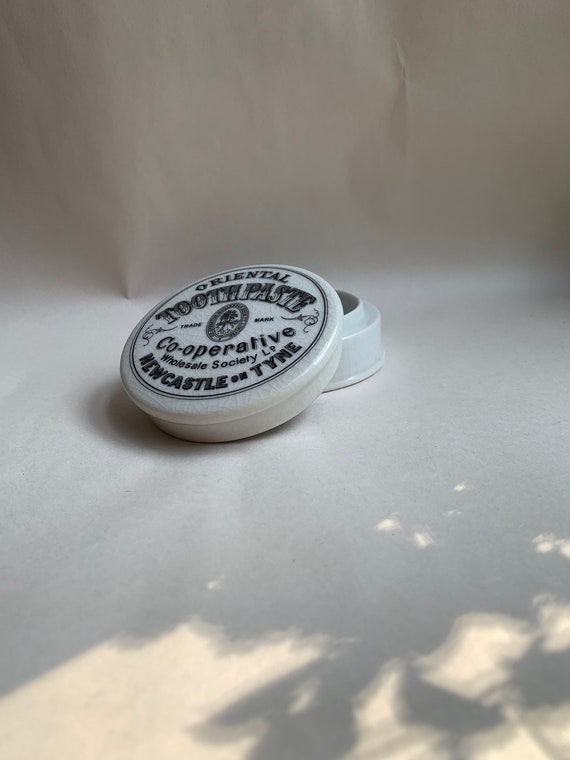 Antique Oriental Toothpaste Pot With Lid Advertising | Etsy