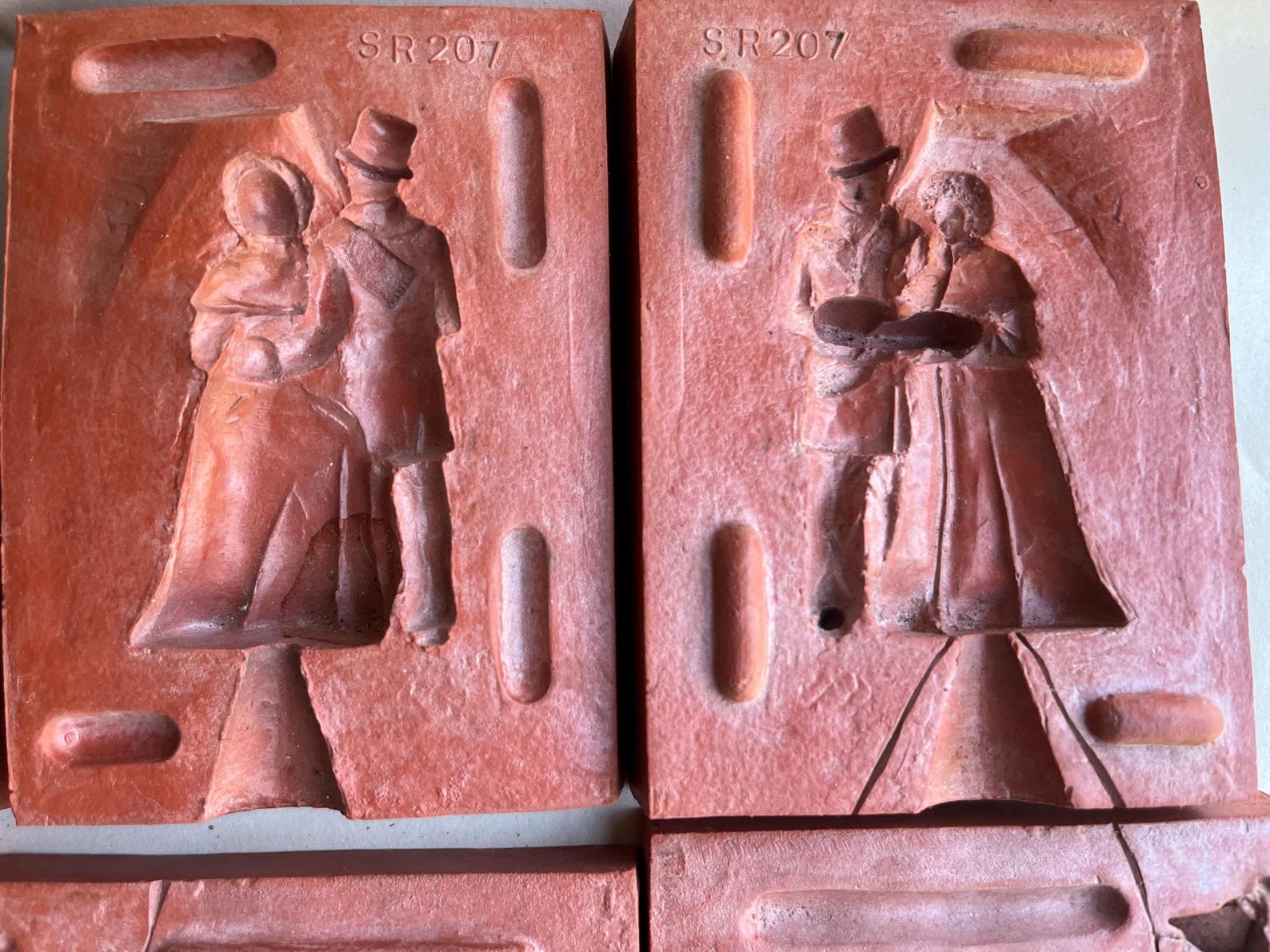 Vintage Rubber Casting Molds for Lead Tin Toy Figure Making, Miniature ...