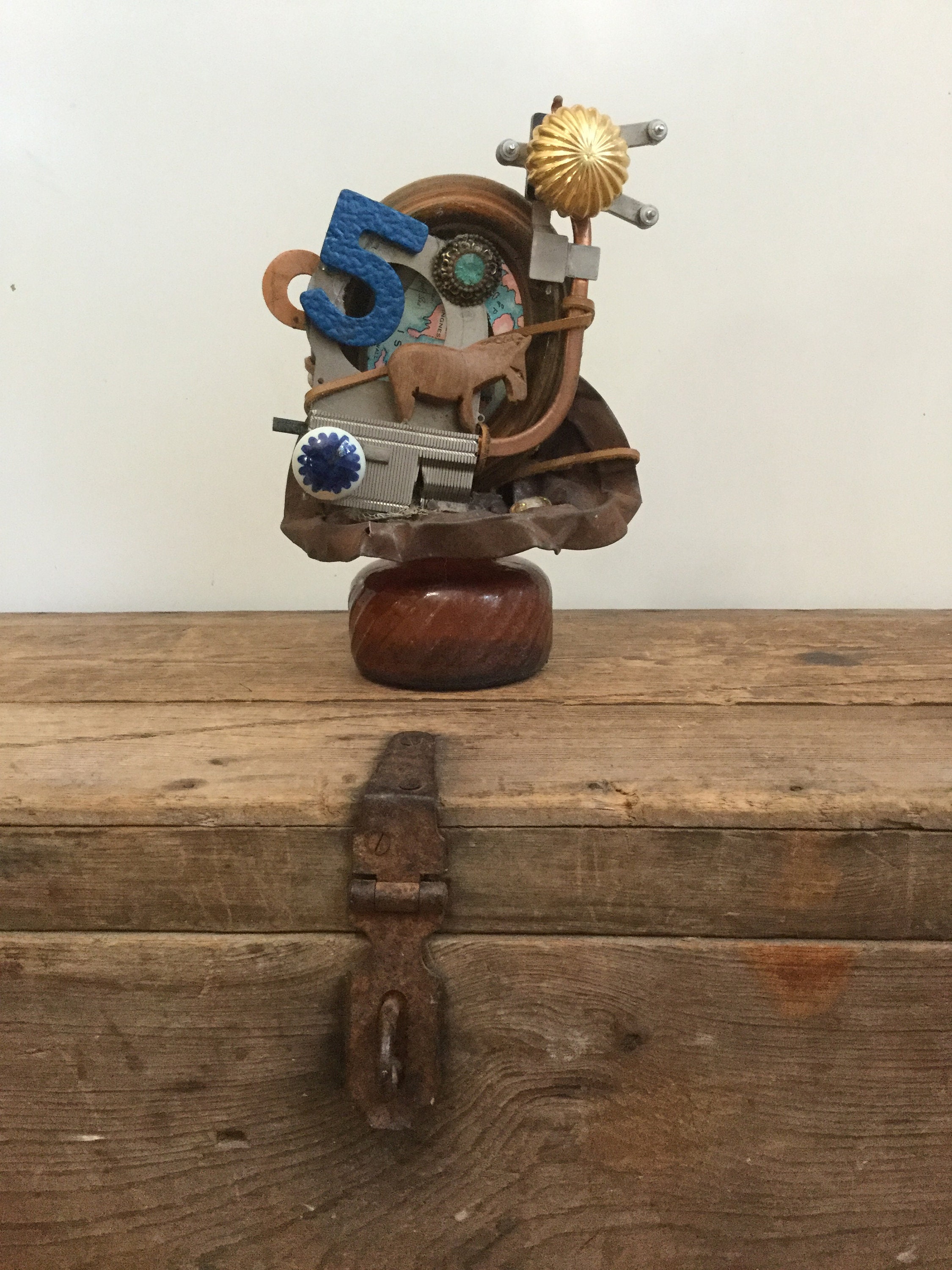 Daddies Darling Donkey Dada Found Object Assemblage Mixed | Etsy