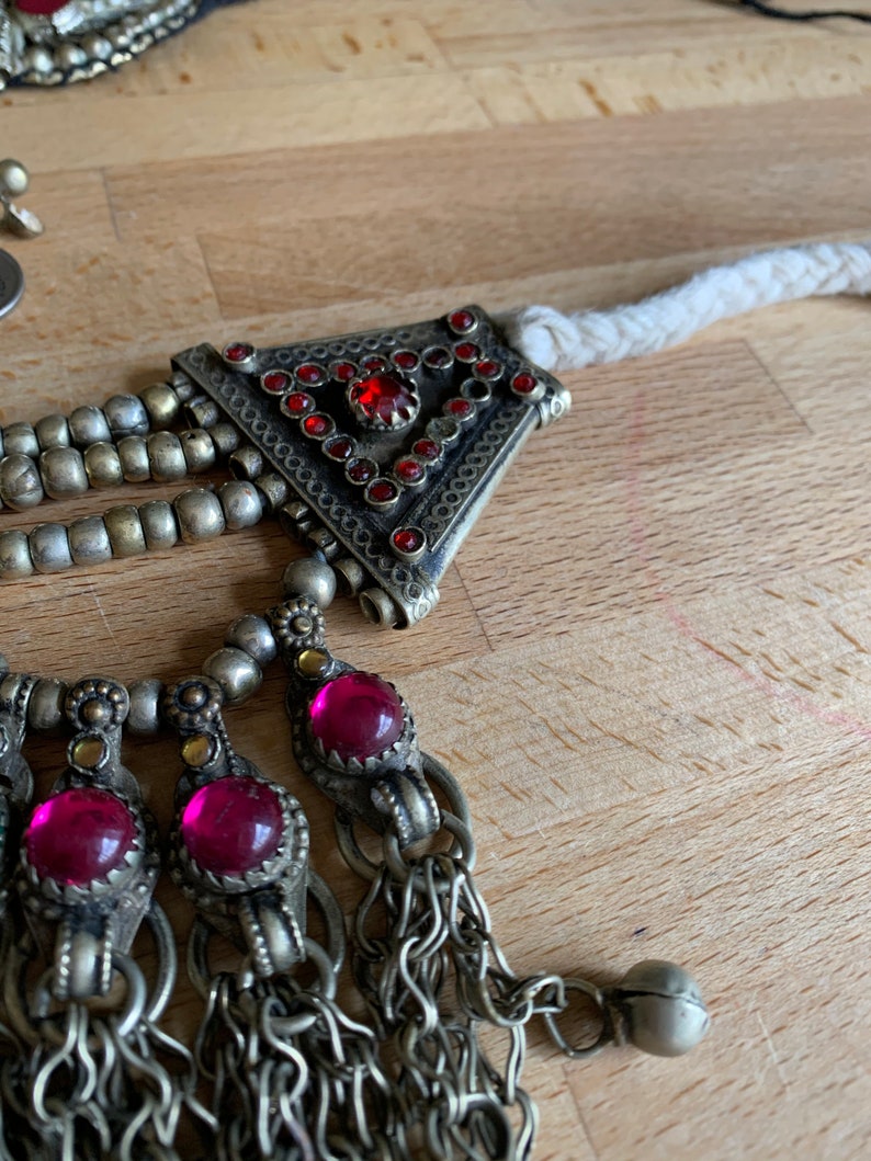 Vintage Turkish Belly Dancer Kuchi Jewelry Set Colorful Afghan - Etsy