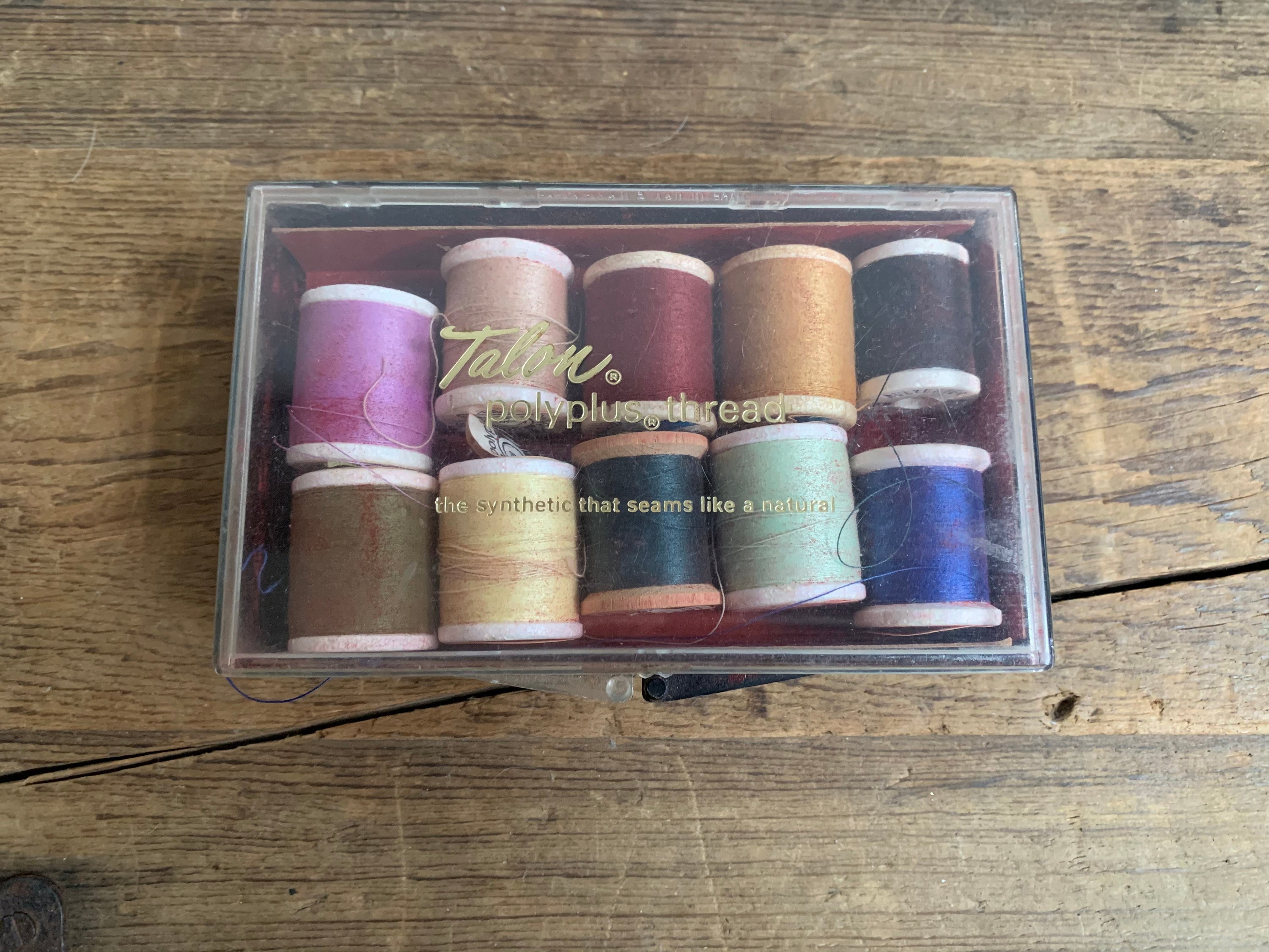 Vintage Talon Polyplus Thread Box with Polyester Thread Spool | Etsy