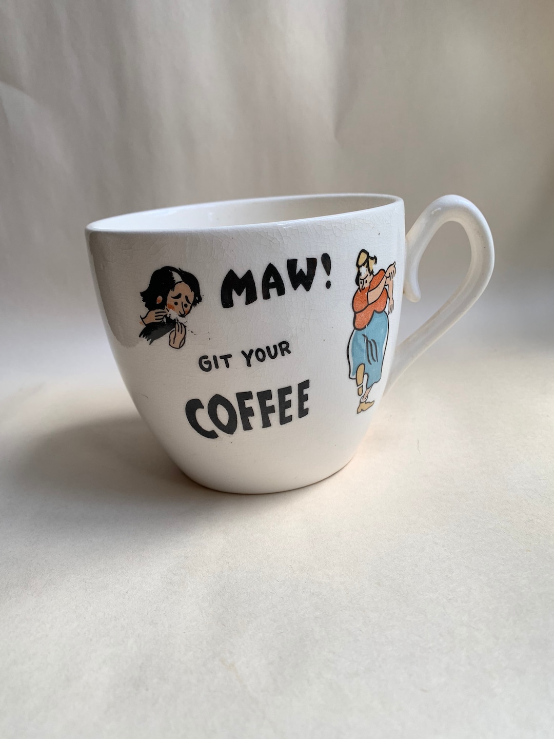Vintage Humorous Maw! Git Your Coffee Mug Hillbilly Mothers Day Gift ...