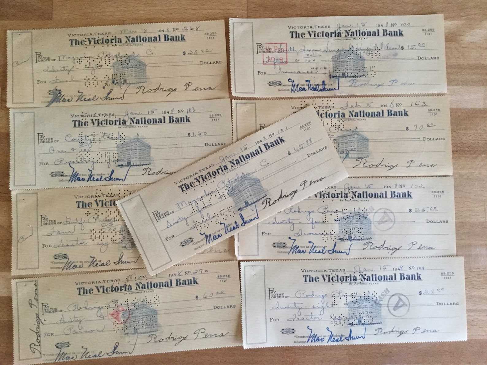 The Victoria National Check Victoria Texas Void - Etsy