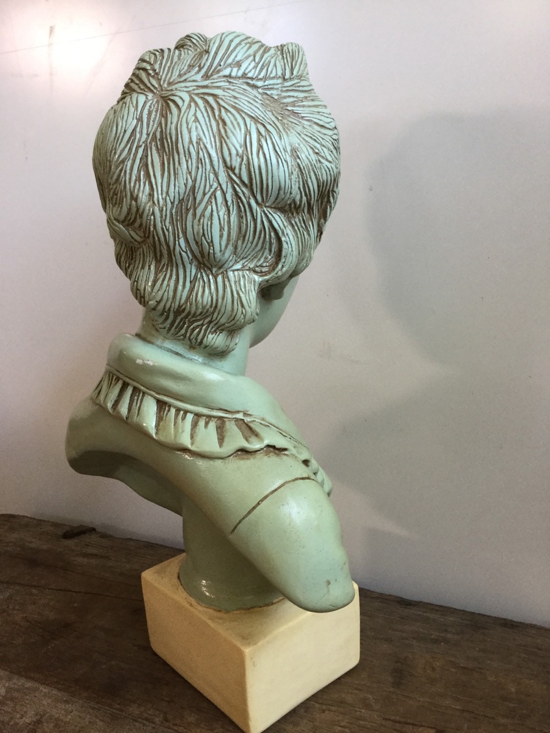 Jaru Chalkware Bust Boy Statue - Etsy