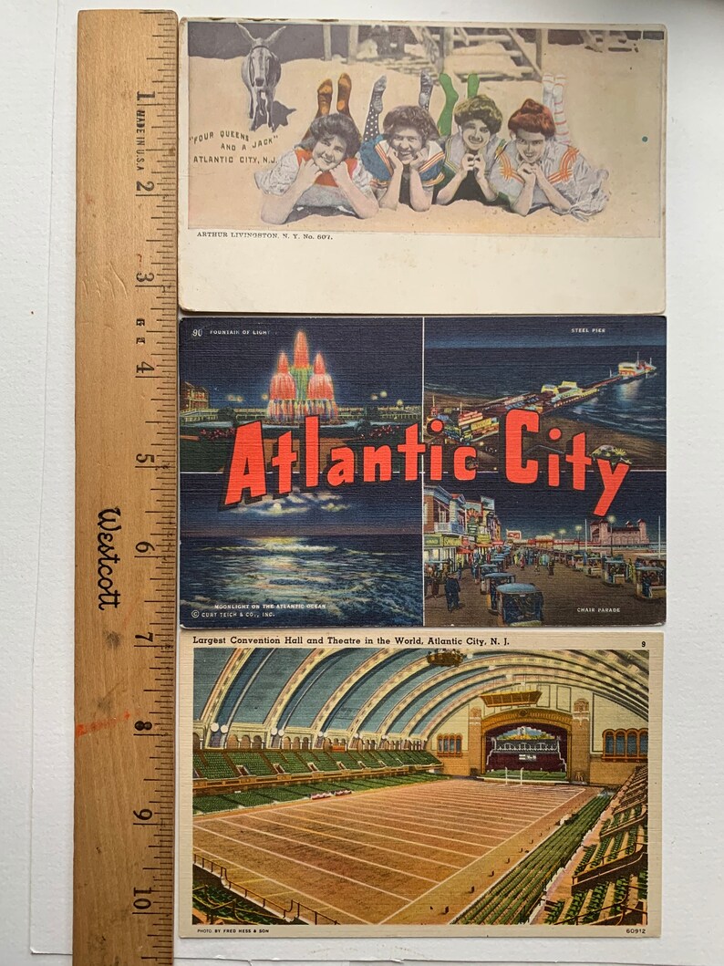 Vintage Atlantic City Postcard Circa 1905 Author Livingston - Etsy