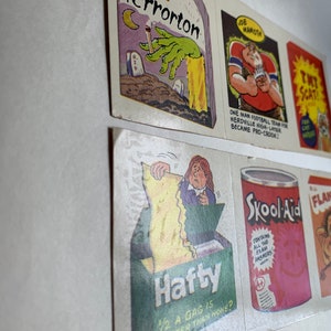 Vintage KRAZY Stickers Parody Cards Terrorton Joe Mamoth TNT Scat Hafty ...