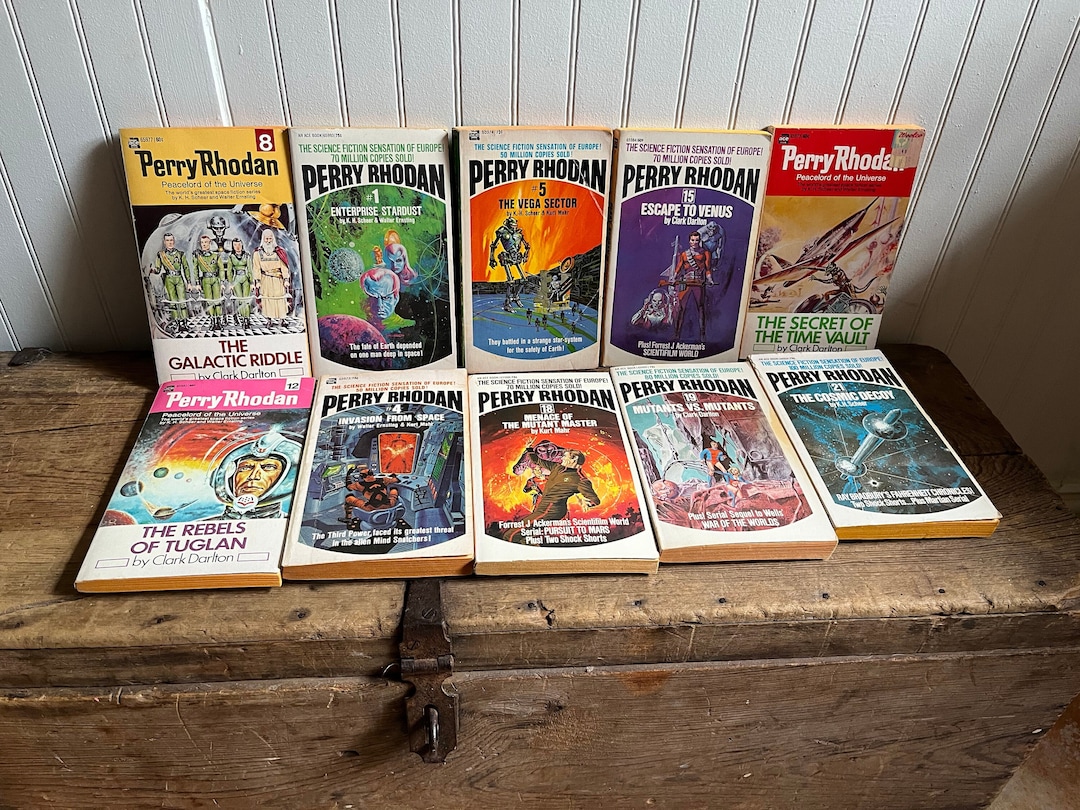 Vintage Perry Rhodan Science Fiction Paperback Book Collection Ace ...