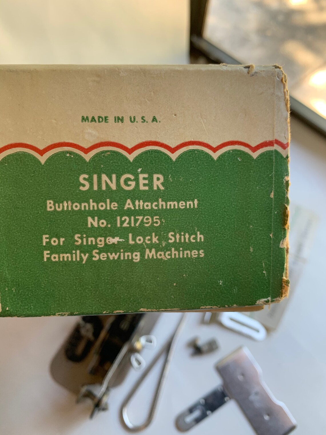 Vintage Singer Buttonhole Attachment 121795 With Original Box | Etsy