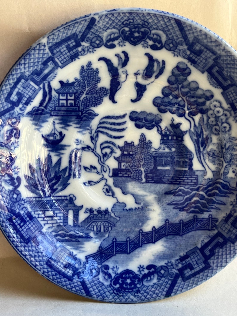 Vintage MD Japan Blue Willow Saucer Ceramic Willow Ware - Etsy