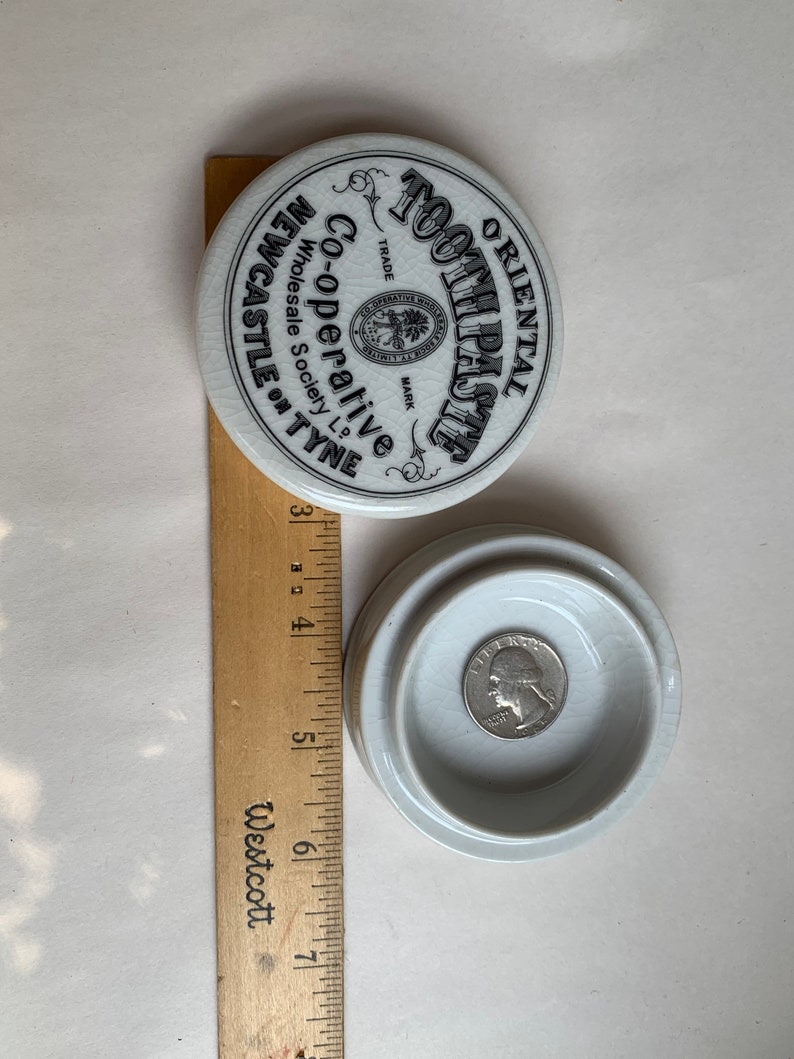 Antique Oriental Toothpaste Pot With Lid Advertising - Etsy