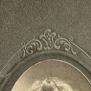 Antique Victorian Women Jessie Snow Portrait With Embossed Oval Matte ...