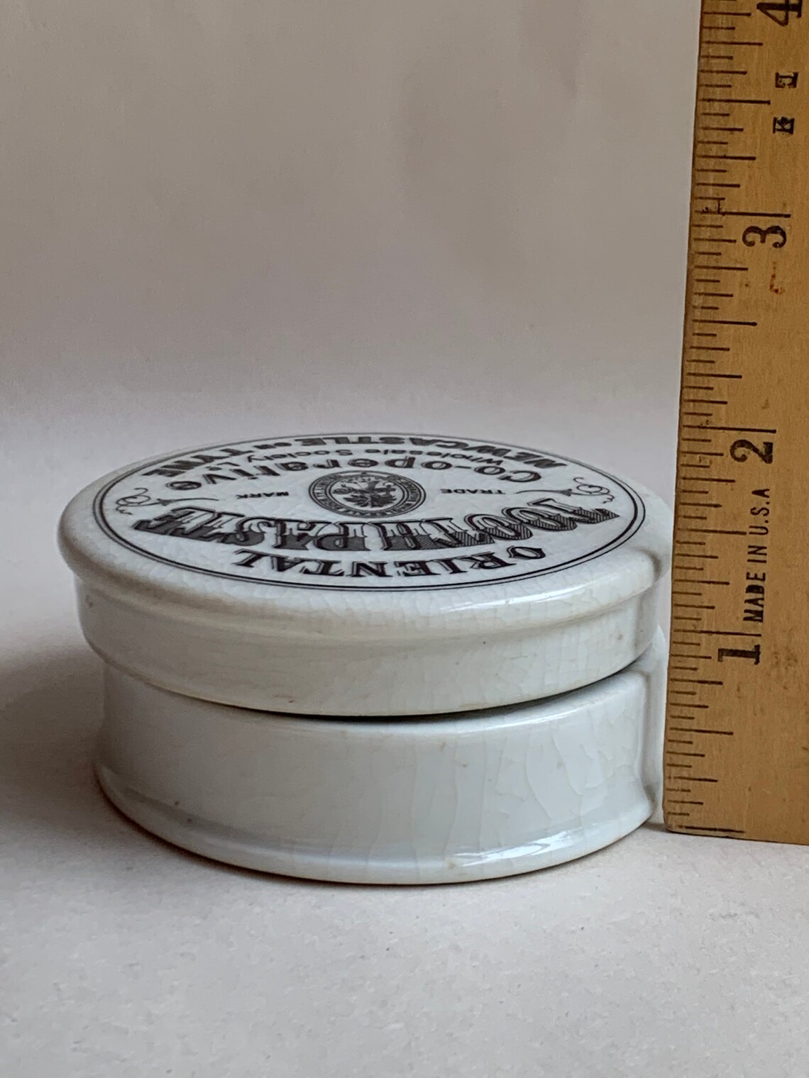 Antique Oriental Toothpaste Pot With Lid Advertising | Etsy