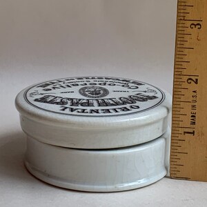 Antique Oriental Toothpaste Pot With Lid Advertising - Etsy