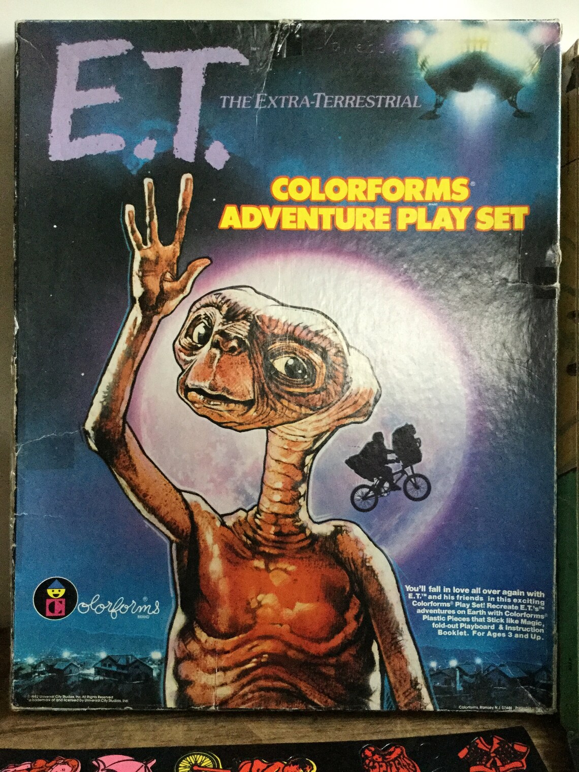 Vintage E.T. the Extra-terrestrial Color Forms Adventure Play Set Kids ...