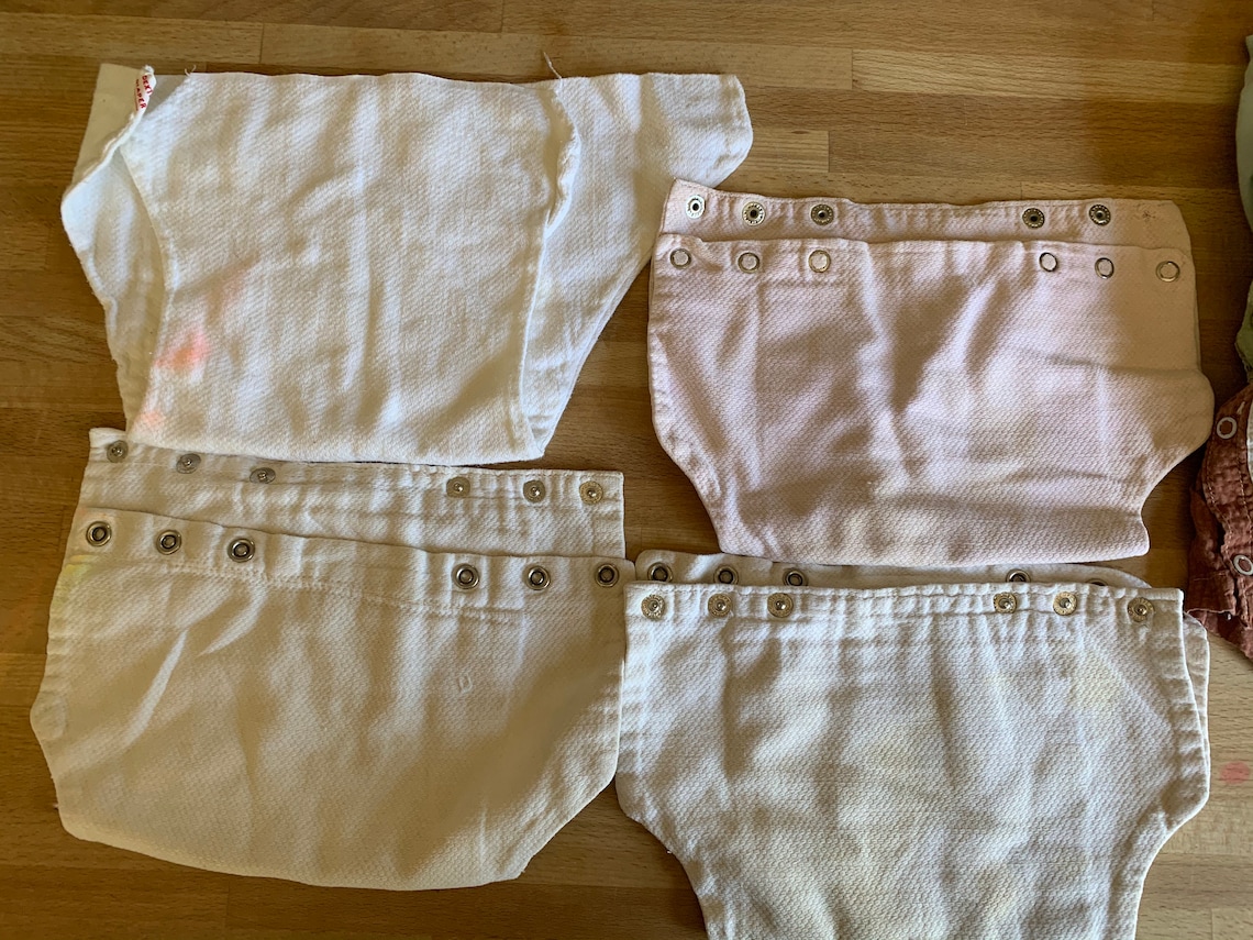 Vintage Cloth Baby Diapers and Vinyl Bloomers Midcentury Baby - Etsy