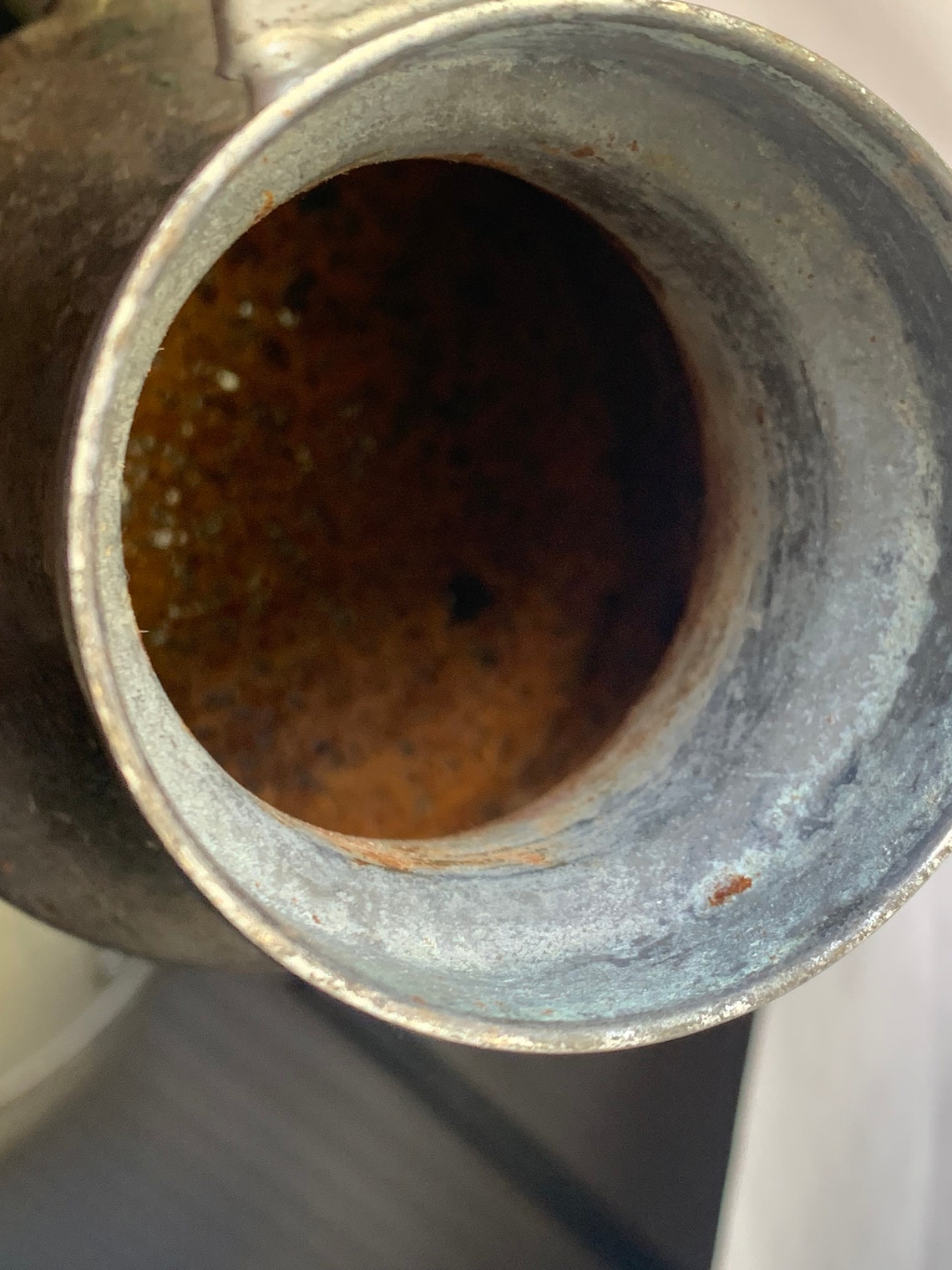 Antique Tin Tankard With Hinged Lid Tappit Hen, Colonial Flagon, Beer ...