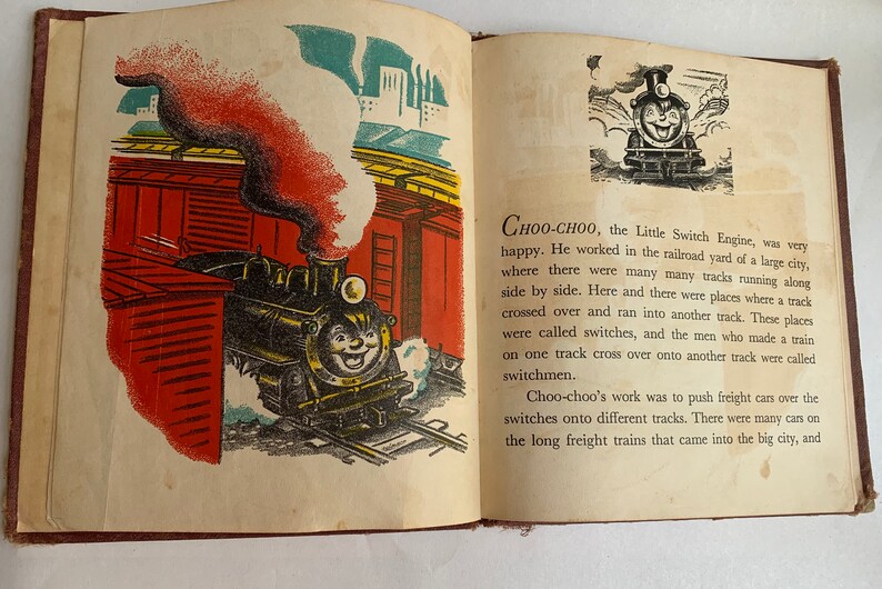 Vintage Choo-choo Little Switch Engine Circa 1949 Storybook - Etsy