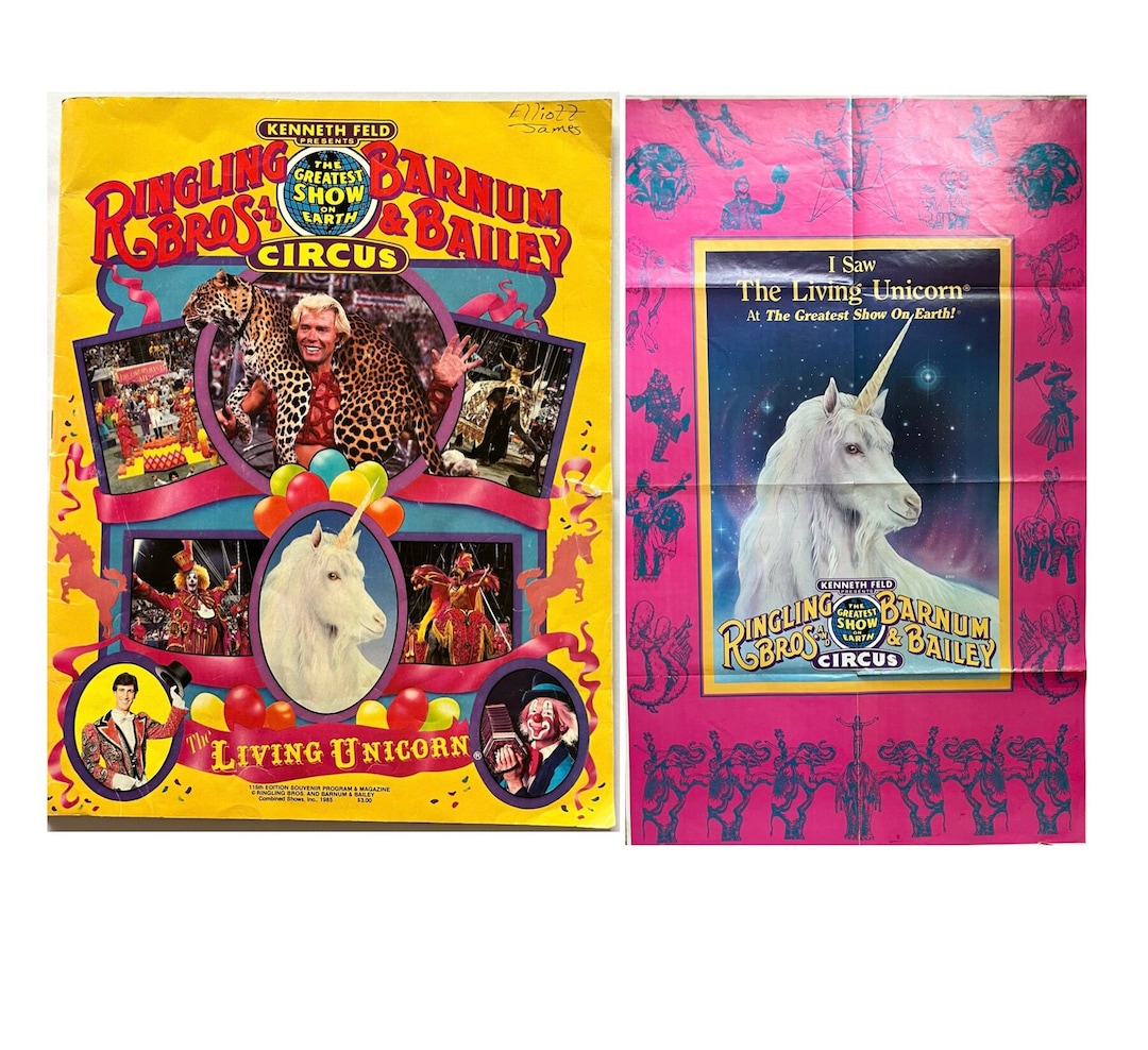 Vintage Ringling Bros. Barnum & Bailey Circus Program 1985 Living ...