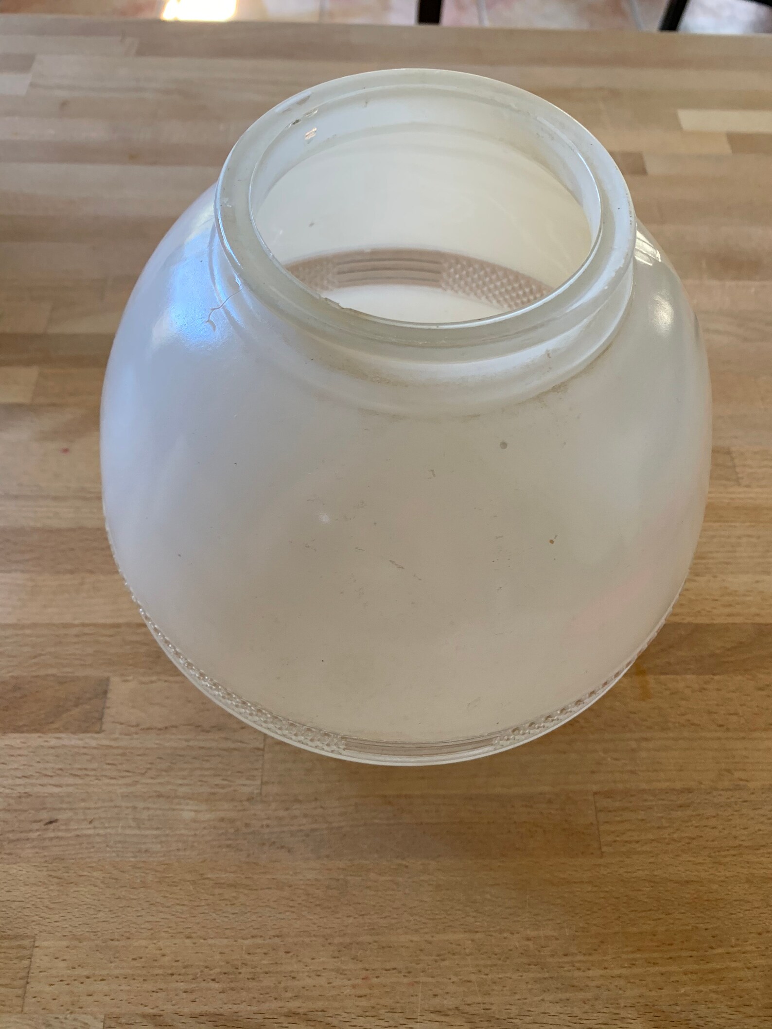 Vintage Ceiling Light Cover Art Deco Style Frosted Bulls Eye | Etsy