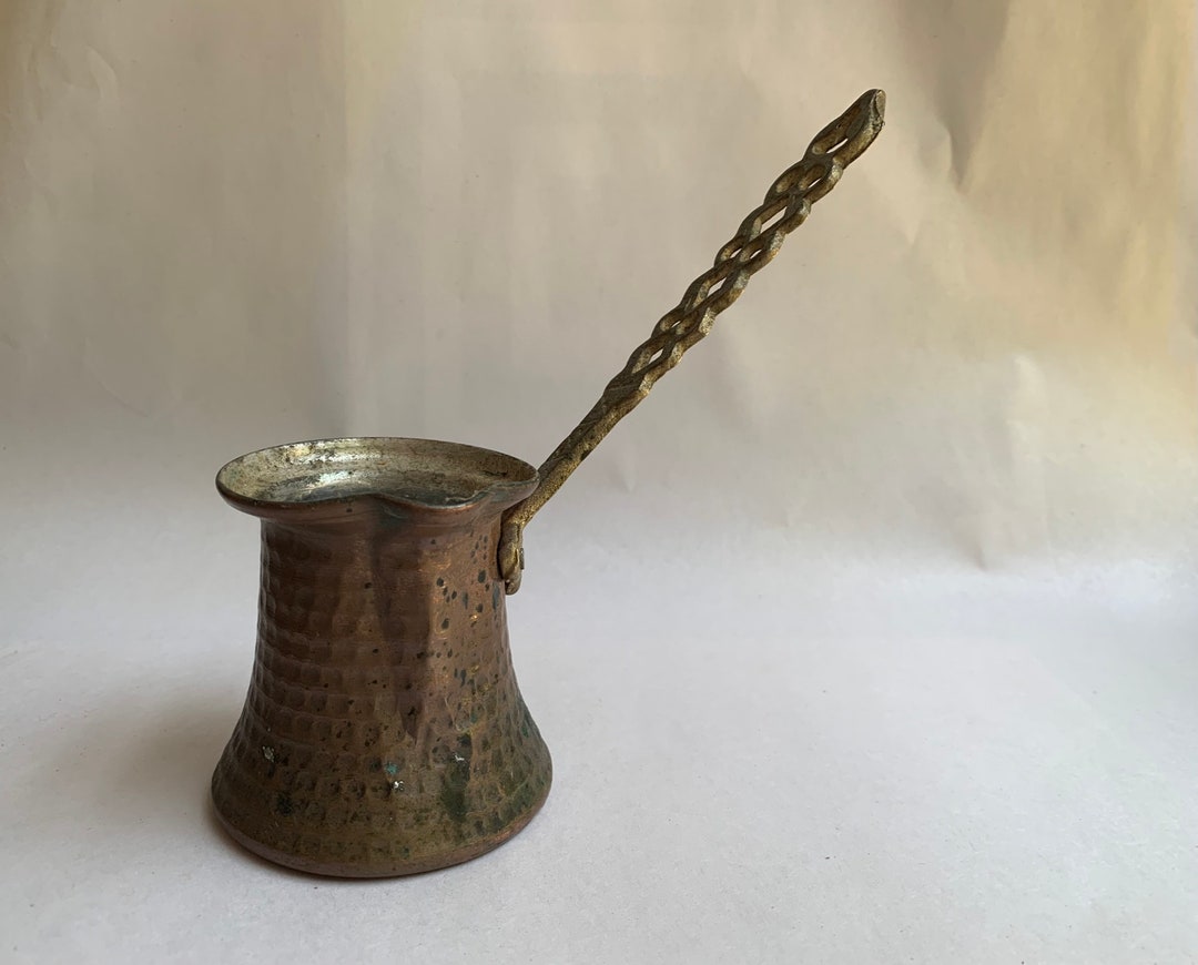 Vintage Turkish Cezve Copper Coffee Pot - Etsy