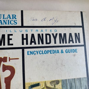 Vintage Popular Mechanics Illustrated Home Handyman Encyclopedia and ...