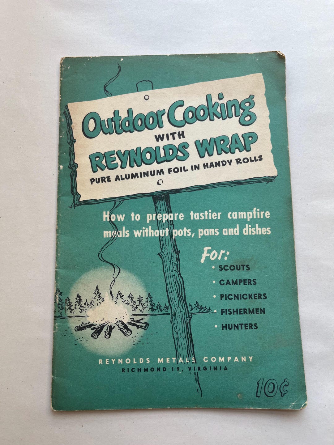 Vintage Outdoor Cooking With Reynolds Wrap Campfire Meals Cookbook for ...