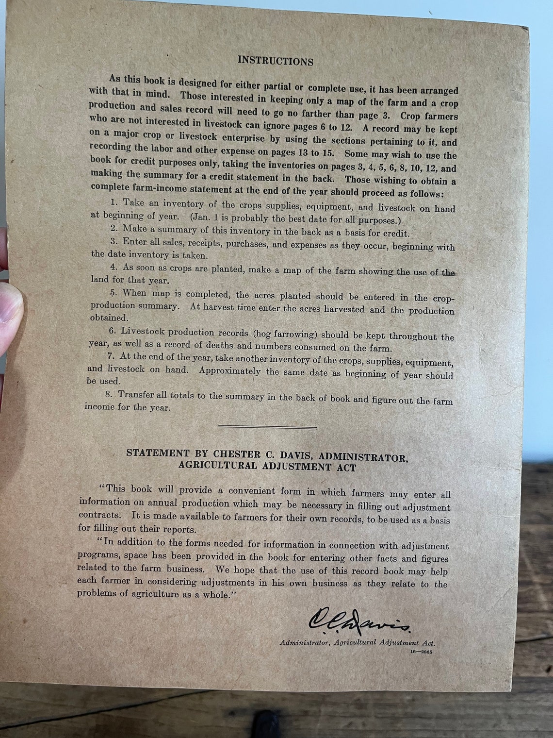 Blank Farm Farm Record Book 1930s Vintage Paperback Ledge - Etsy