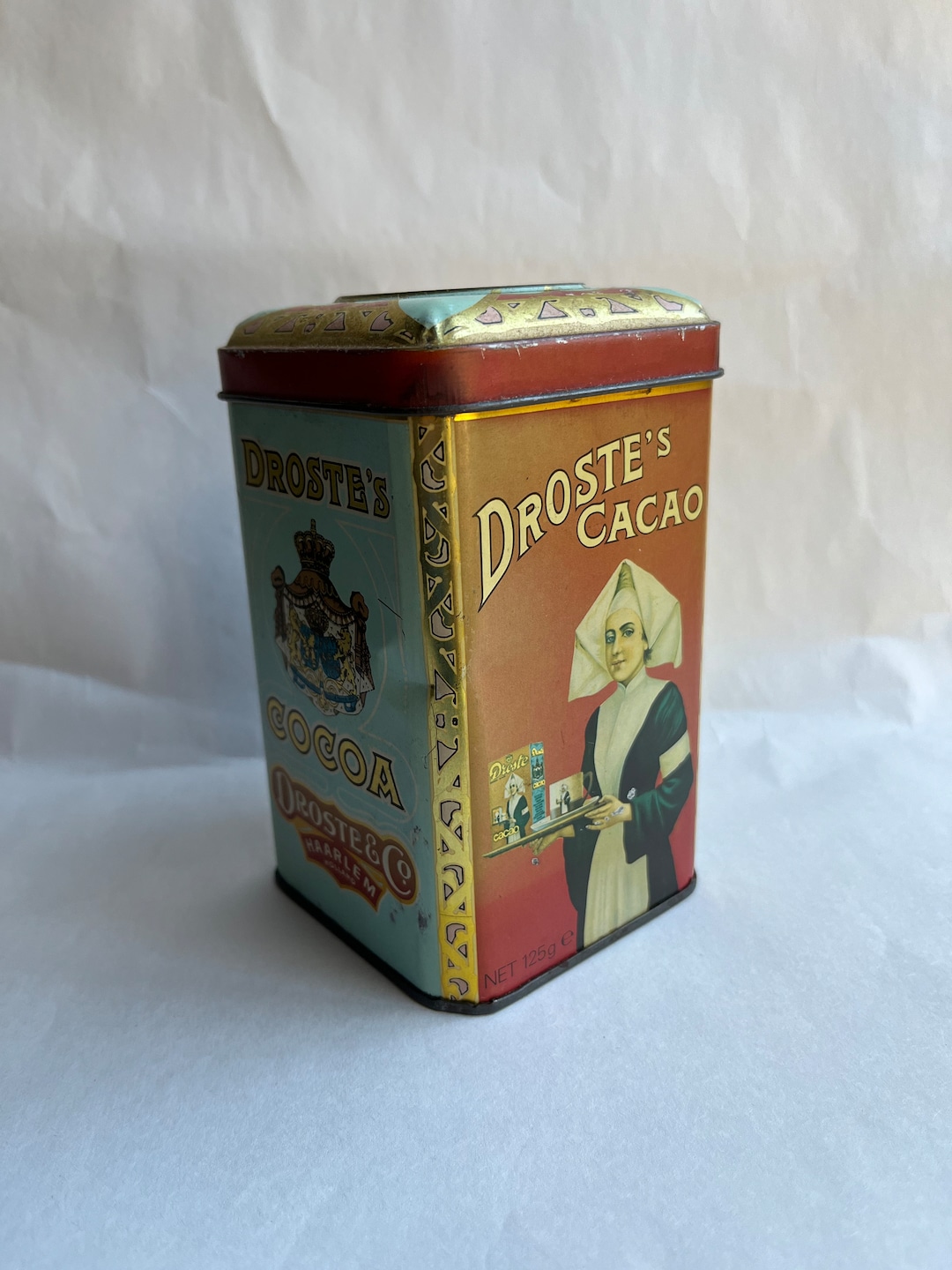 Vintage Droste's Cocoa Chocolate Bonbons Pastille Litho Tin Haarlem ...