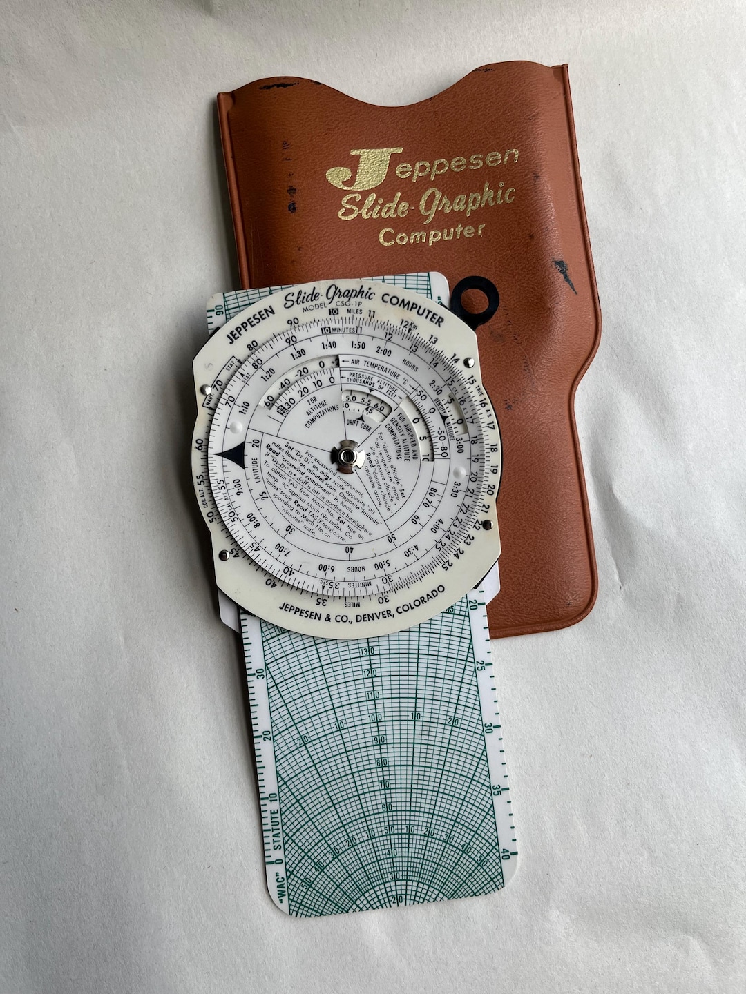 Vintage Jeppesen Slide-graphic Computer Model CSG-1P, Flight Aviation ...