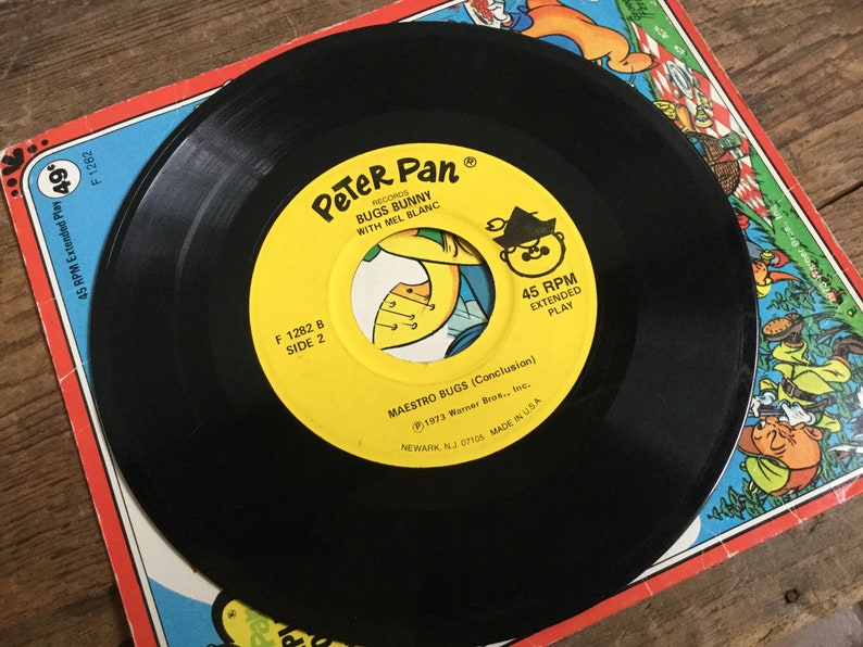 Bugs Bunny Maestro Bugs With Mel Blanc, the Story of Peter Pan 45 RPM ...
