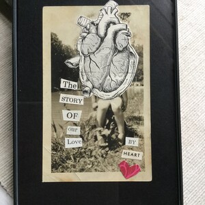 The Story of Our Love by Heart Vintage Photo Valentines Day Humor Gift ...