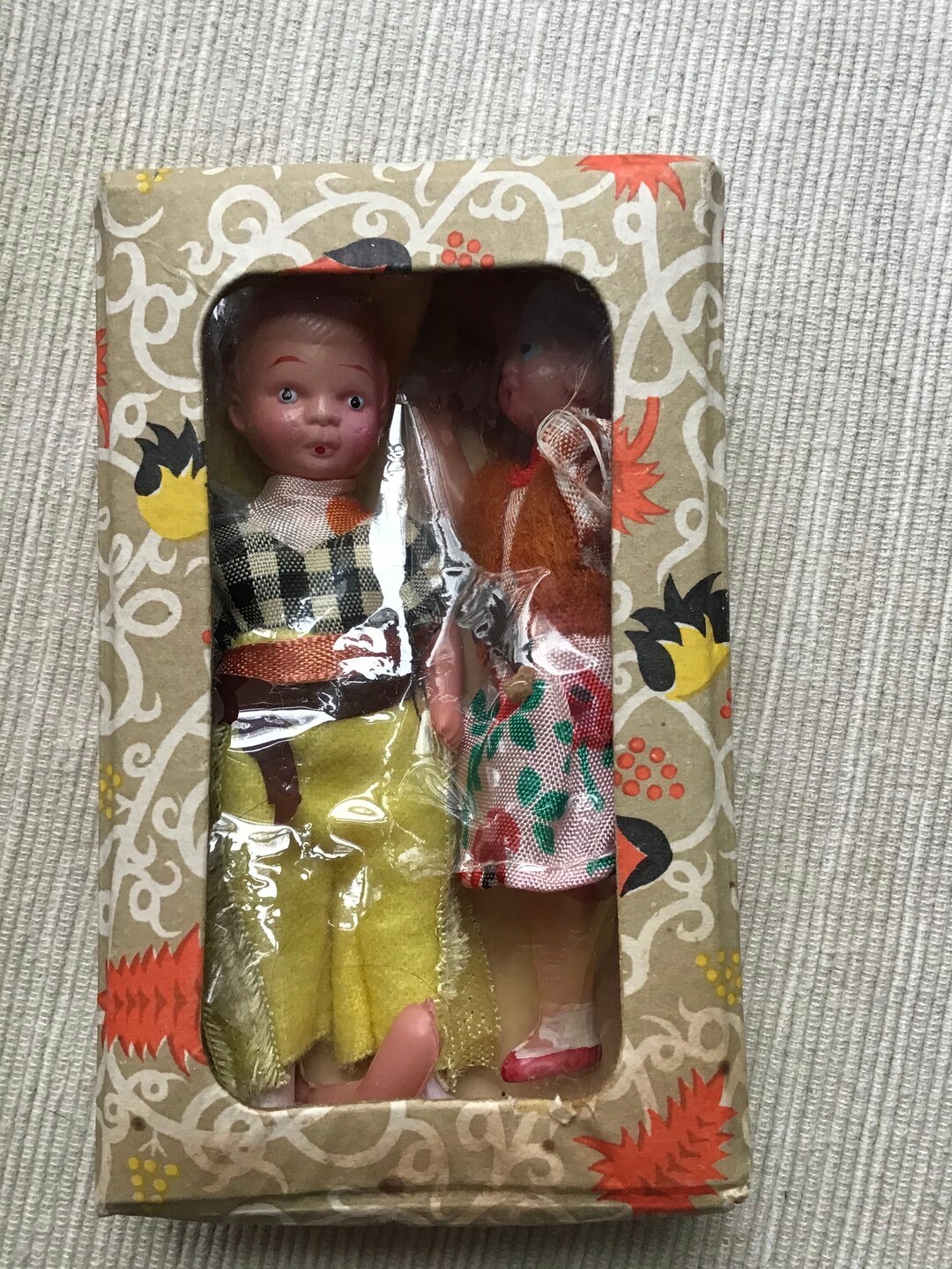 Vintage Western Cowboy Cowgirl Miniature Celluloid Doll Set - Etsy